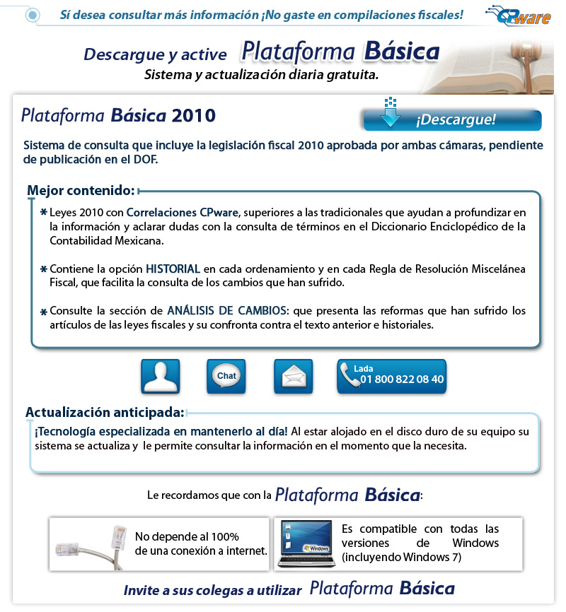 Descargue y active Plataforma Básica